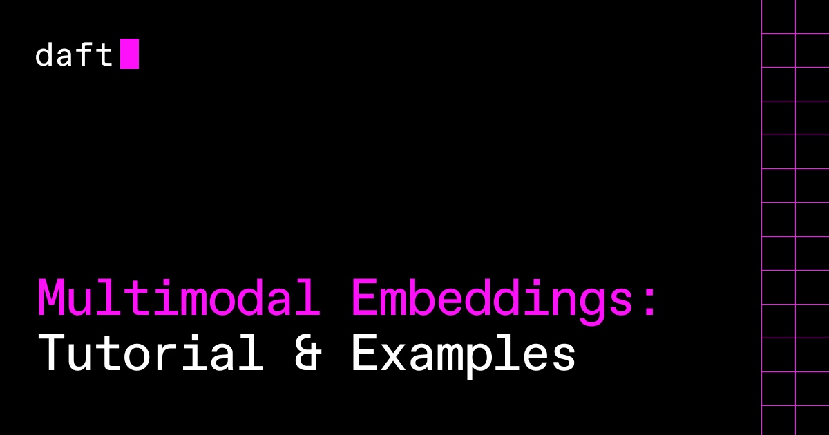 Multimodal Embeddings: Tutorial & Examples